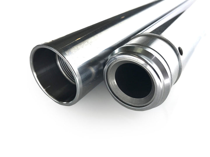 Hard Chrome Fork Tubes. +10in. Oversize. Fits FX Softail 2000-2015 & D ...