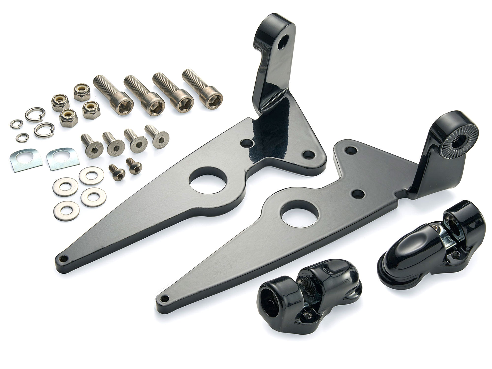 Driver Highway Peg Mounts – Black. Fits Indian Touring Models with Flo ...