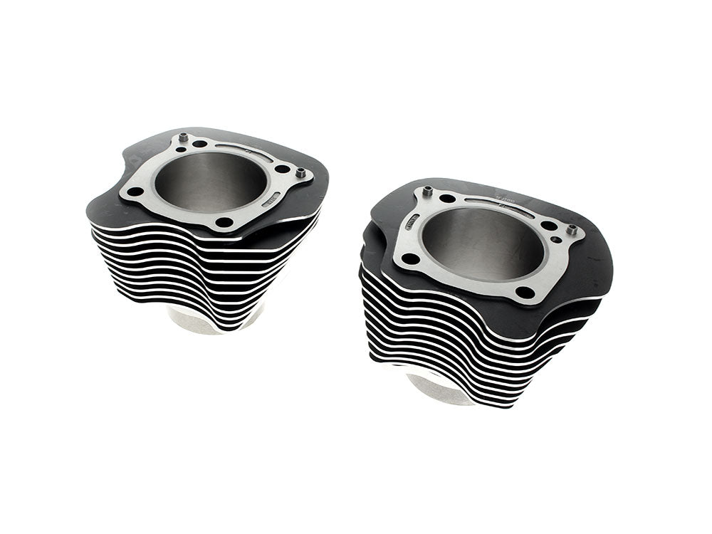 4.250in. Bore Cylinder Set - Black with Highlighted Fins. Fits Milwauk ...