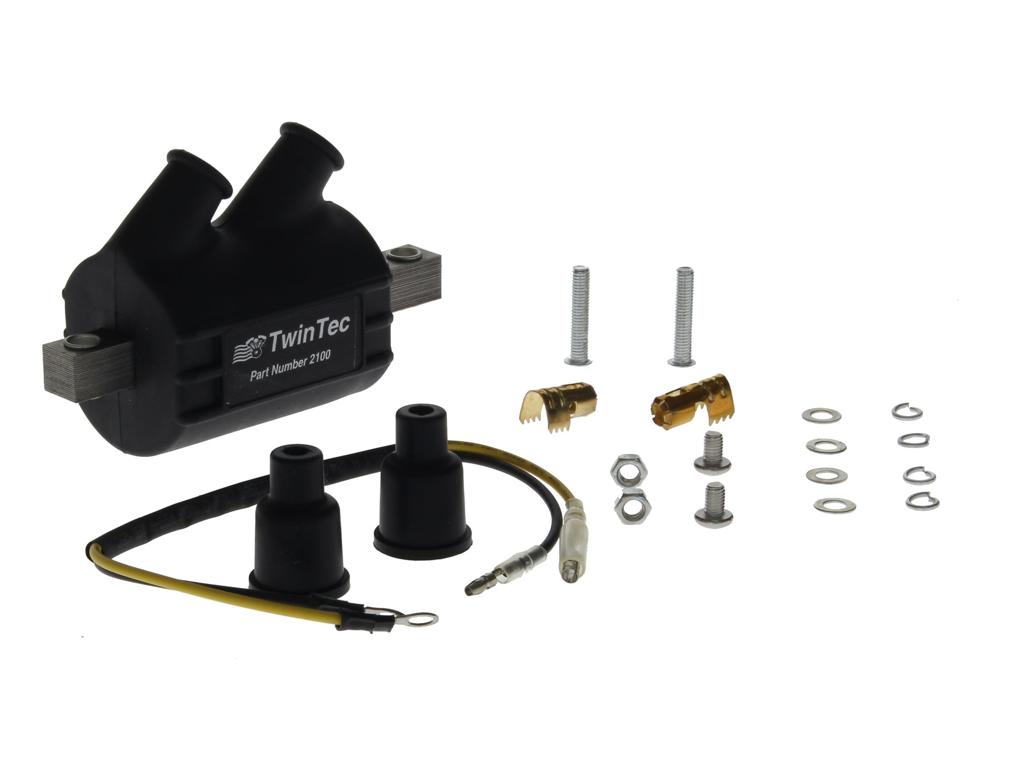 Spitfire Ignition Coil – Black. Fits Custom Applications with Single F ...