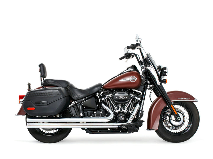 Independence Long Exhaust – Chrome with Chrome End Caps. Fits Softail ...