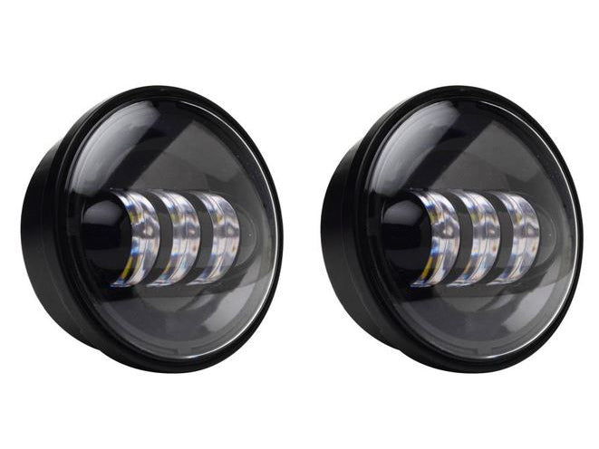 4-1/2in. LED Passing Lamp Inserts – Black. – Pro Class Customs