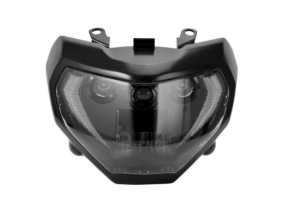 LED Headlight Insert – Black. Fits Yamaha FZ07 2014-2017 & MT07 2018up ...