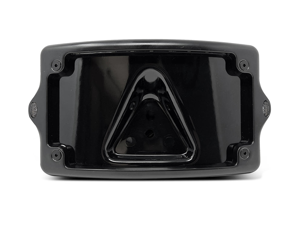 Curved Number Plate Frame with Elypse Run/Turn/Brake Lights – Black ...