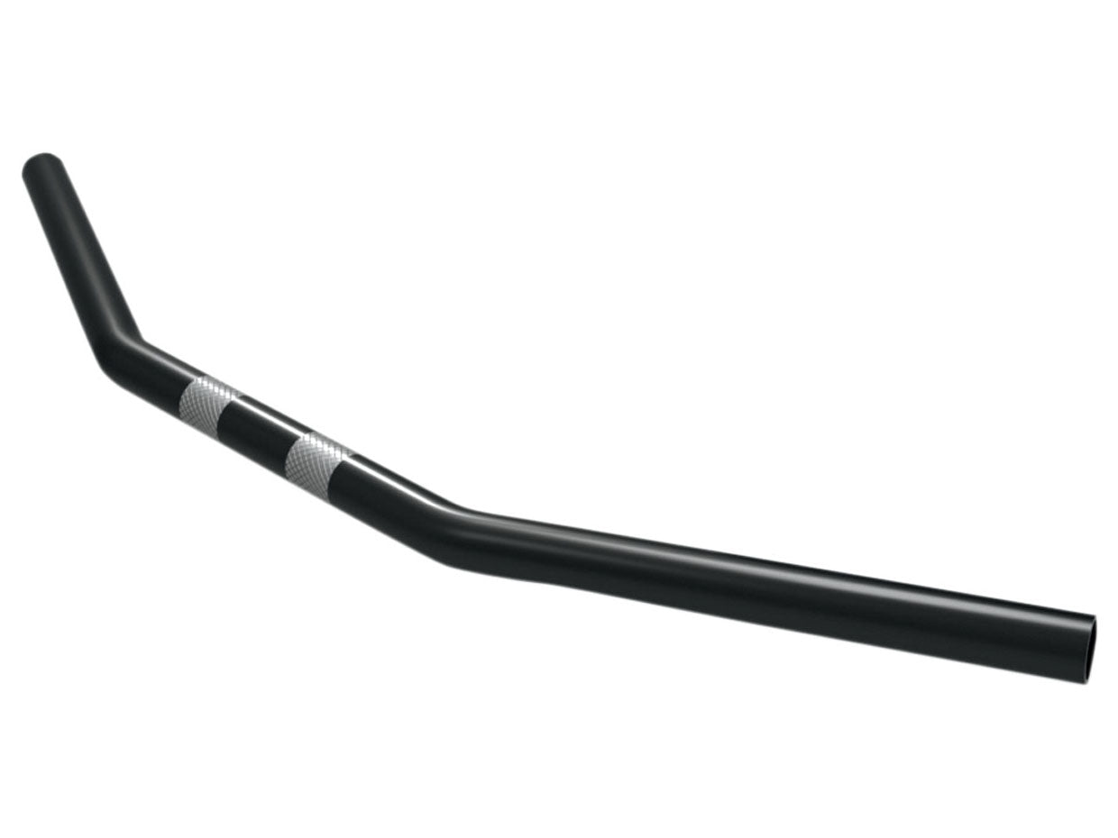27in. wide x 1in. Flat Drag Bar Handlebar – Black. – Pro Class Customs