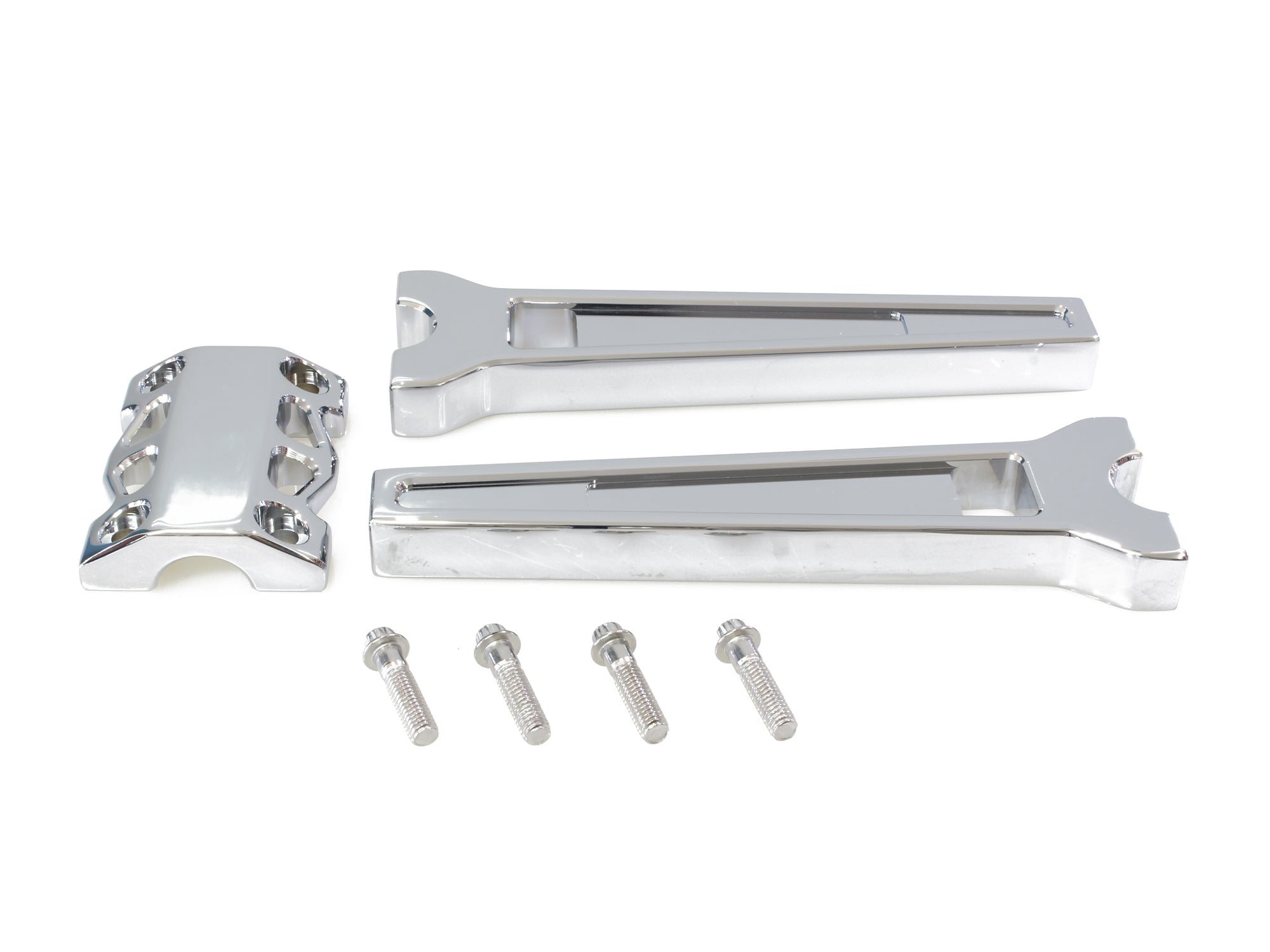 10in. Straight Performance Risers – Chrome. Fits 1-1/4in. Handlebar ...