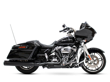 4-1/2in. MotoPro 45 Traditional Slip-On Mufflers – Black with Black En ...