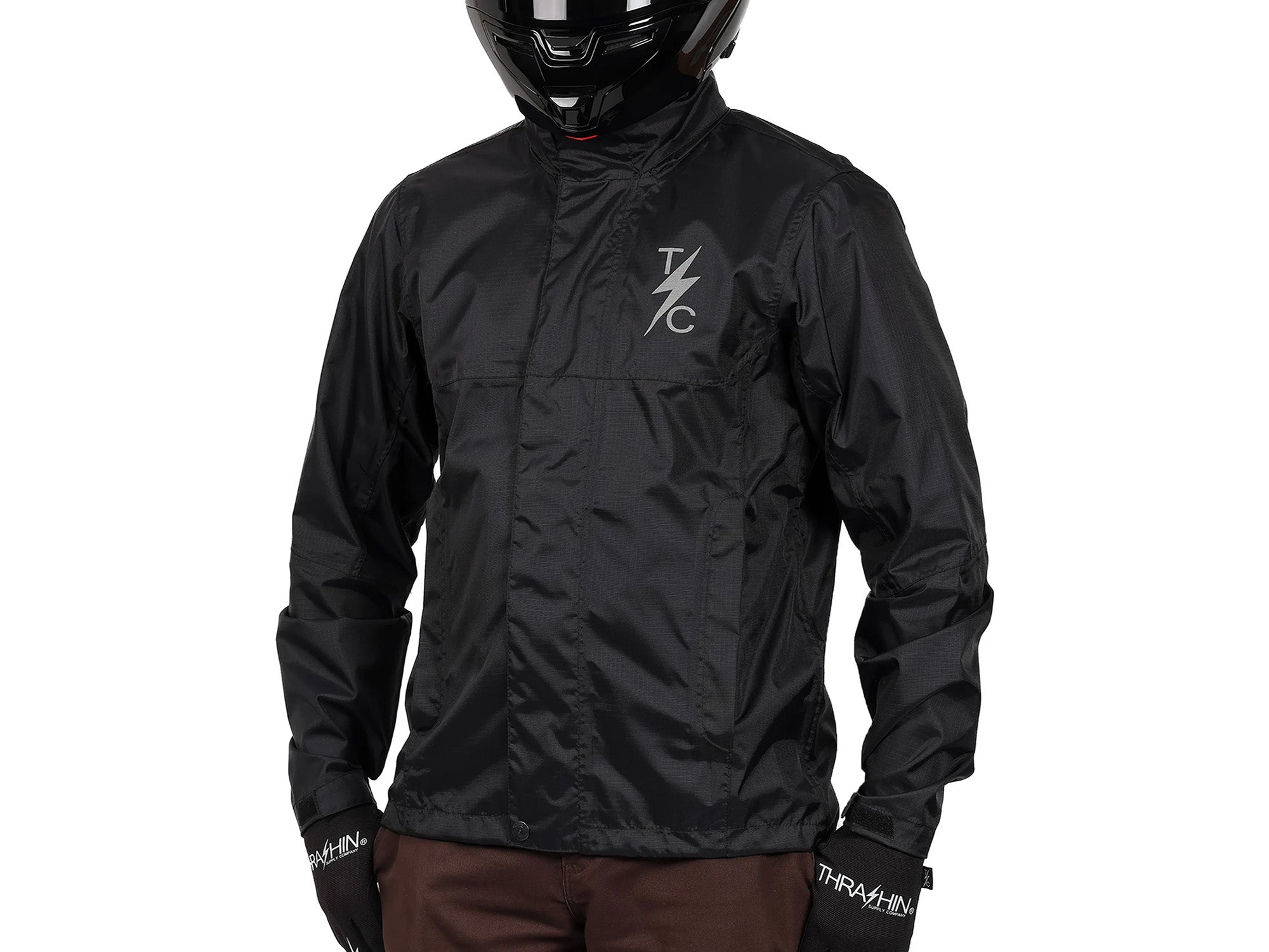 X-Large Mission Rain Jacket V2 - All Black - Thrashin Supply – Pro ...