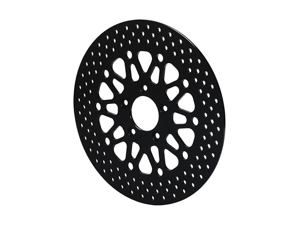 11.5in. Front Disc Rotor – Black Stainless Steel. Fits Big Twin & Spor ...